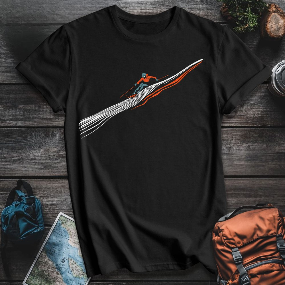 Ski Slope T-Shirt | Hiking, Camping, and Outdoor Graphic T-Shirt ...